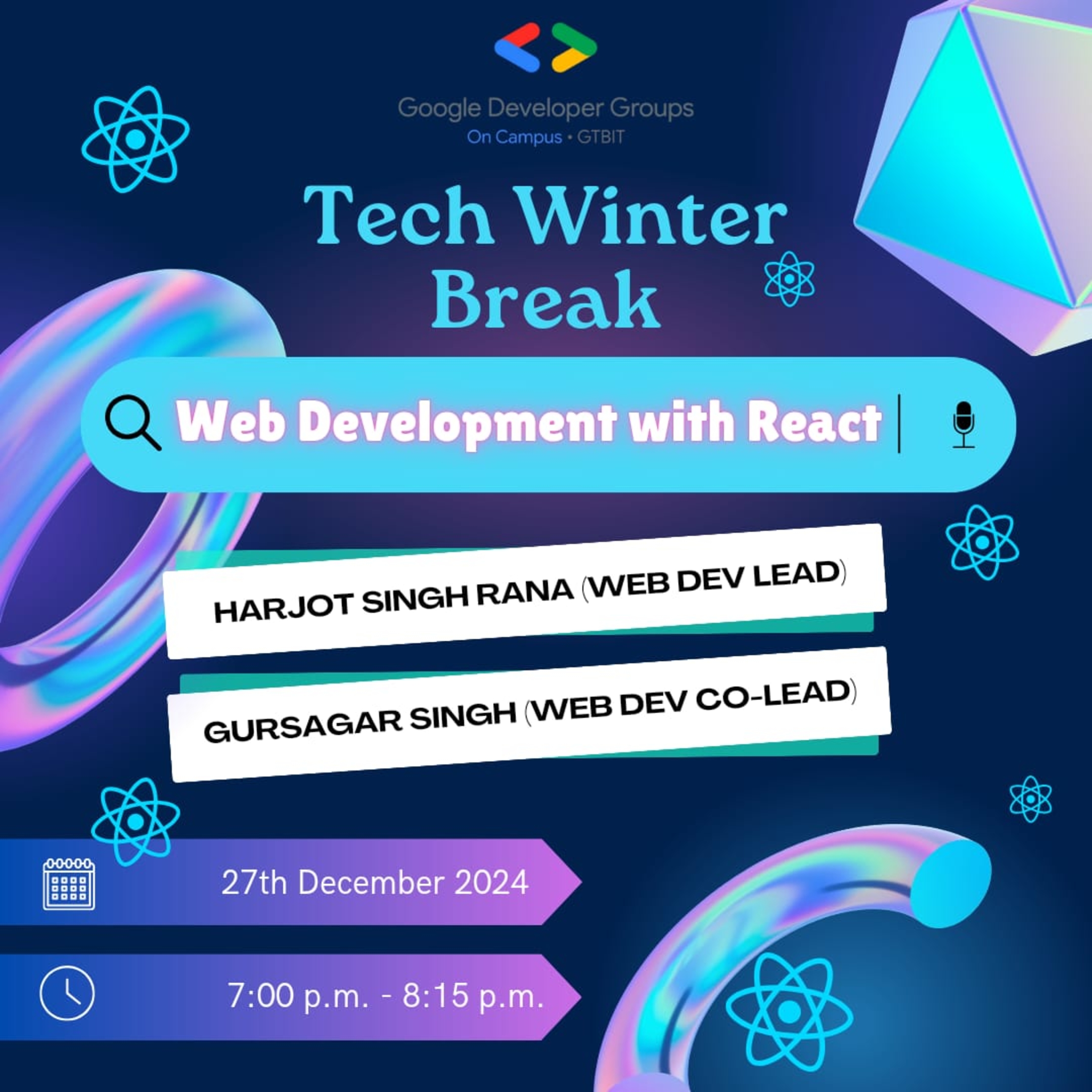 See Tech Winter Break GDG on Campus Gtbit at Google Developer Groups ...